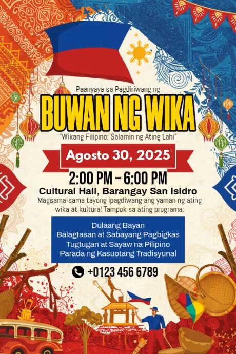 Kopya ng Buwan Ng Wika Invitation | PosterMyWall