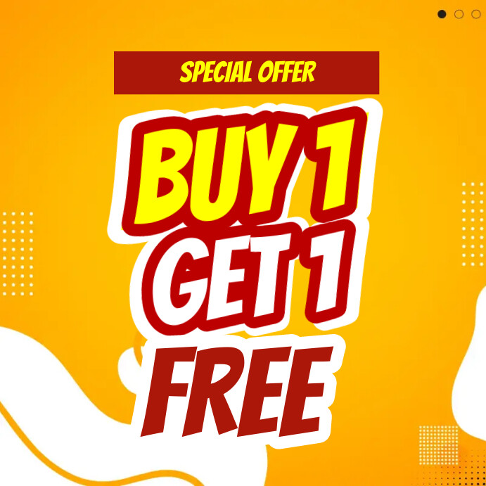 Buy 1 get 1 free Template | PosterMyWall