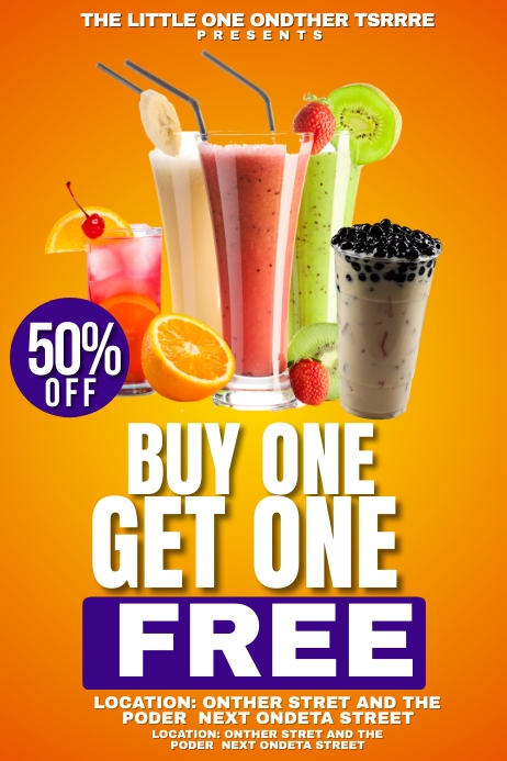 buy one get one free Template | PosterMyWall