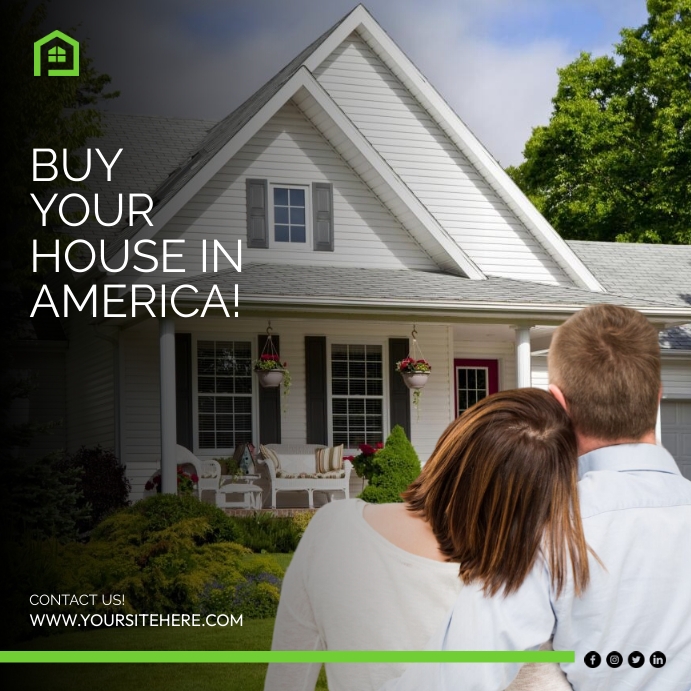 Buy your house in america Template | PosterMyWall