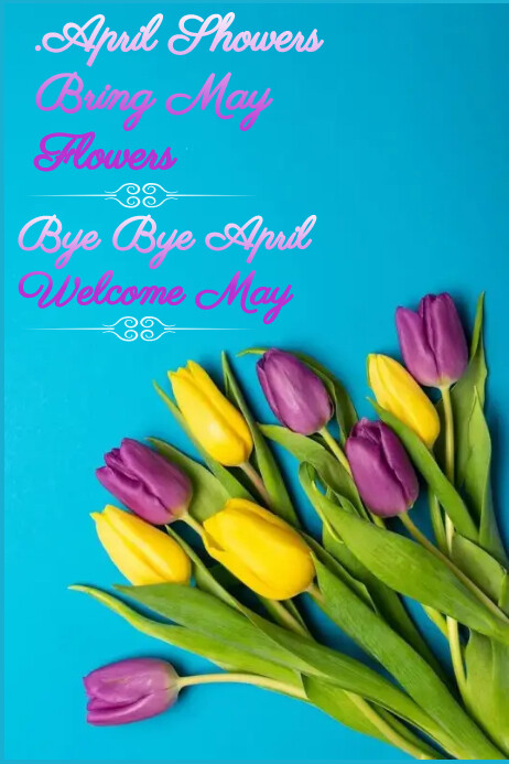Bye bye April welcome may Instagram post (1) Template | PosterMyWall