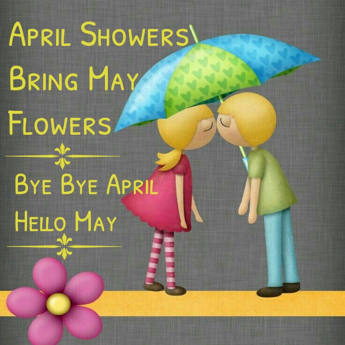 Bye bye April welcome may Instagram post (1) Template | PosterMyWall