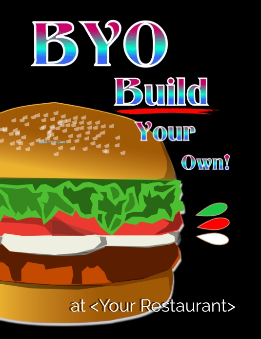 BYO burger day Template | PosterMyWall