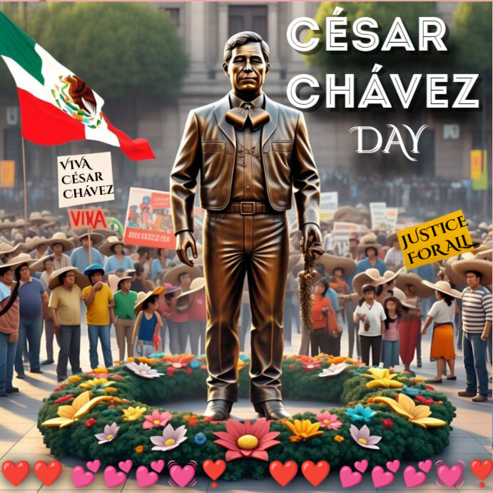 CÉSAR CHÁVEZ DAY Template | PosterMyWall