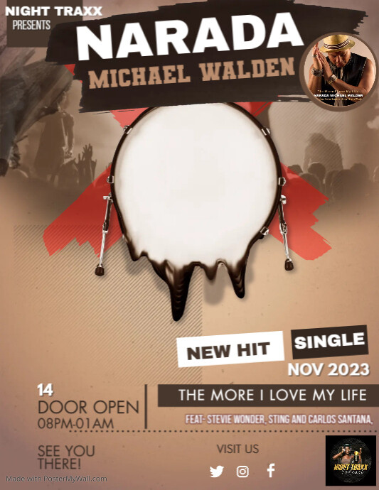 Vintage Indie Band Gig Flyer | PosterMyWall