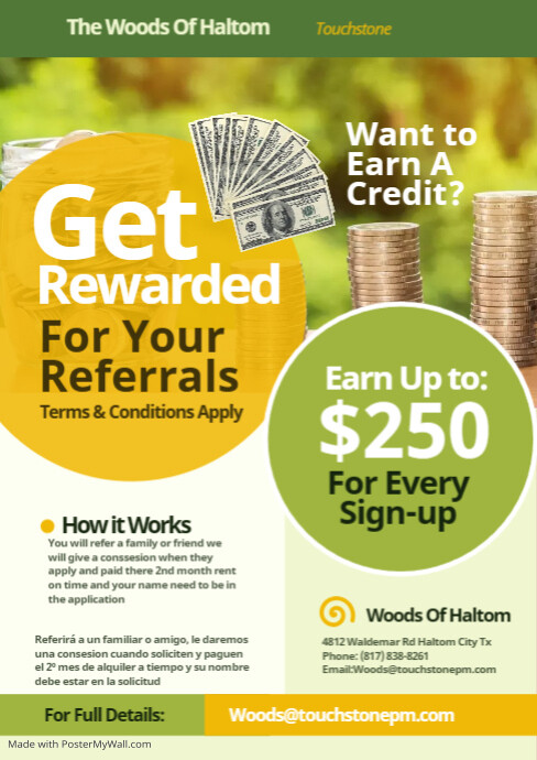 Referral Program Flyer | PosterMyWall