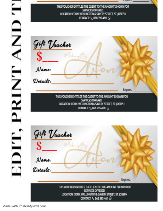 GIFT VOUCHER | PosterMyWall