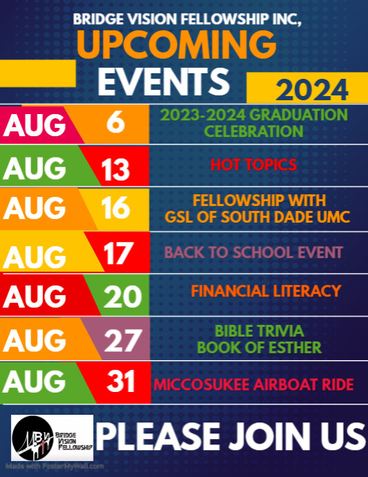 Upcoming Events | PosterMyWall