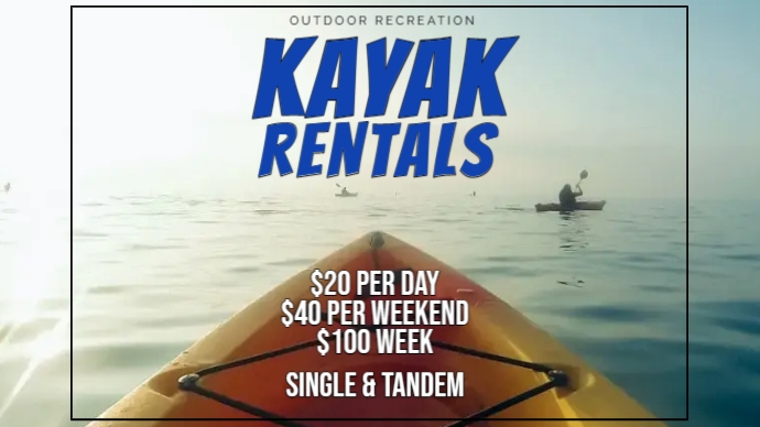 Kayak- Landscape | PosterMyWall