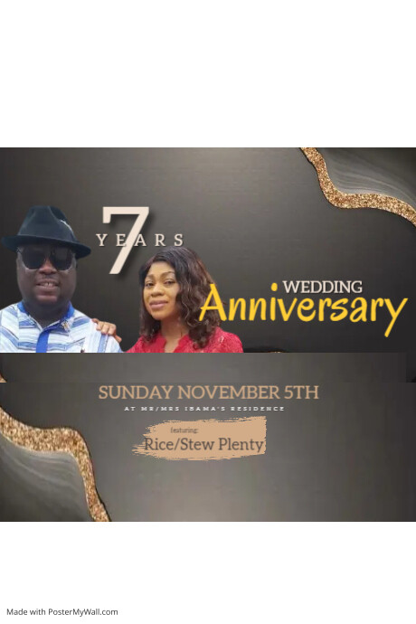 CHURCH ANNIVERSARY BIRTHDAY DESIGN Template | PosterMyWall
