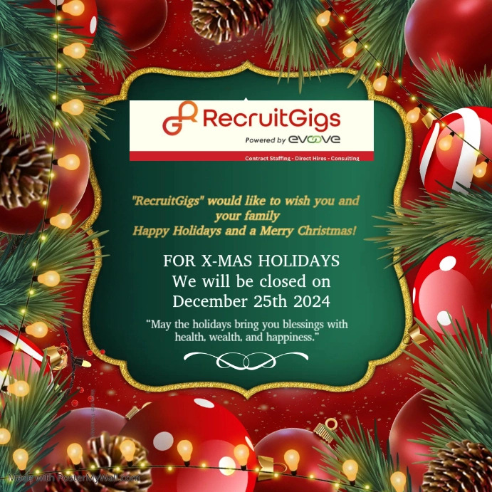 closed for holidays | PosterMyWall