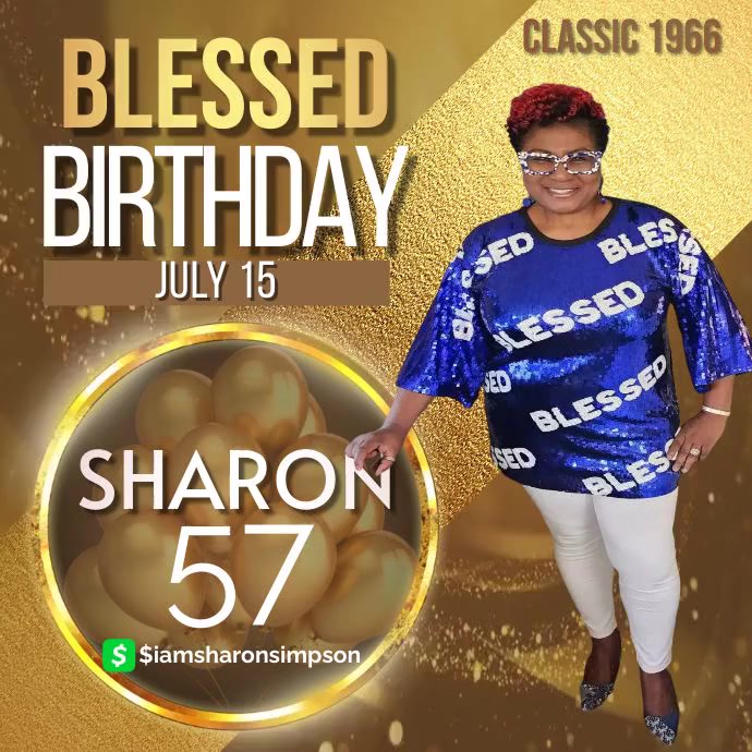 black lady birthday ad template (5) | PosterMyWall