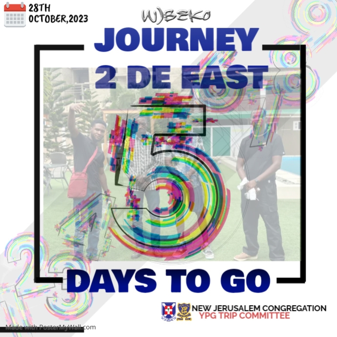 5 Days To Go Countdown Event Template | PosterMyWall