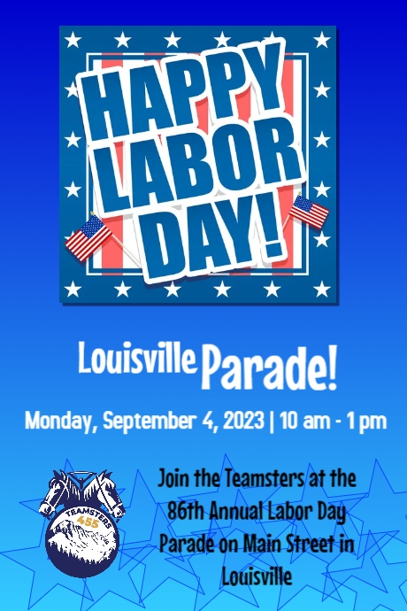 Labor day parade 2023 | PosterMyWall