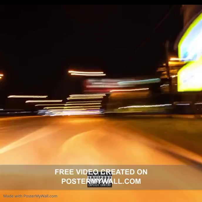 Copy of Copy of City Night Drive album cover video | PosterMyWall