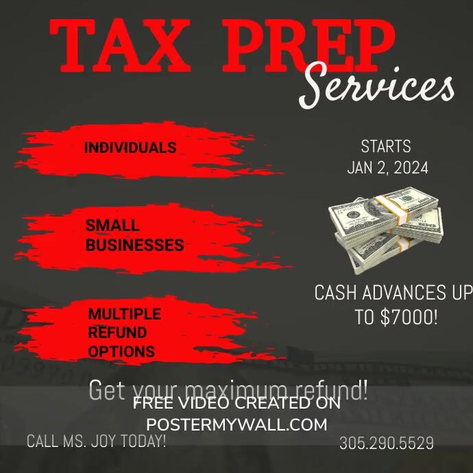 TAX Promo Flyer | PosterMyWall