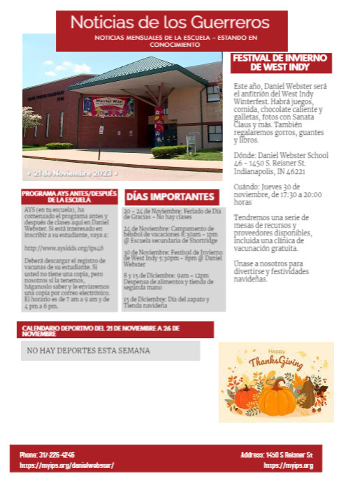 Copy of 21 de Noviembre, 2023 - Spanish | PosterMyWall