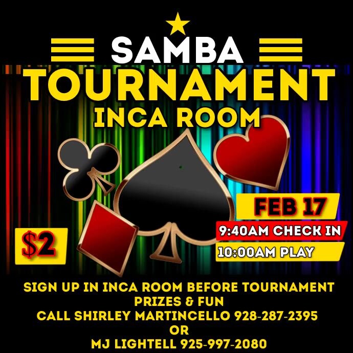 MJ's Samba Tourn. Flyer | PosterMyWall