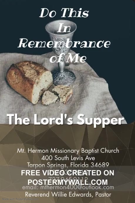 Communion Service | PosterMyWall