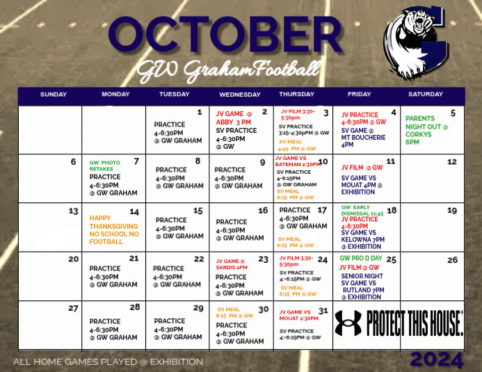 April 2021 Monthly Events Calendar Template | PosterMyWall