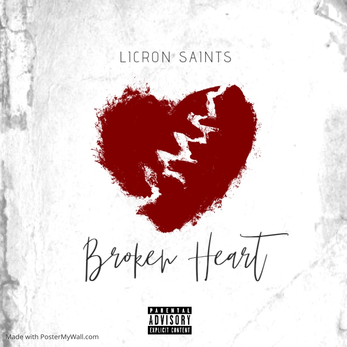 Copy of Broken Heart Mixtape/Album Cover Art Template | PosterMyWall