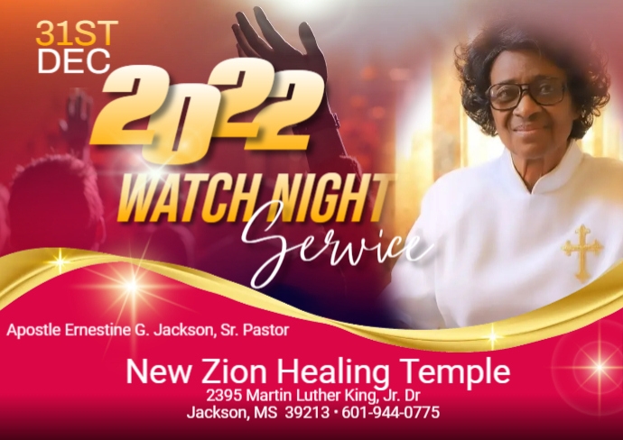 2022 Watch Night Service | PosterMyWall