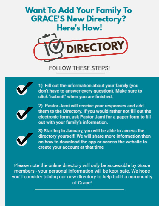 Directory Guidelines Poster | PosterMyWall