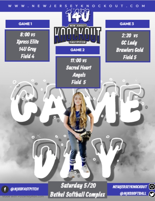 Copy of Softball Schedule Poster Design (1) | PosterMyWall