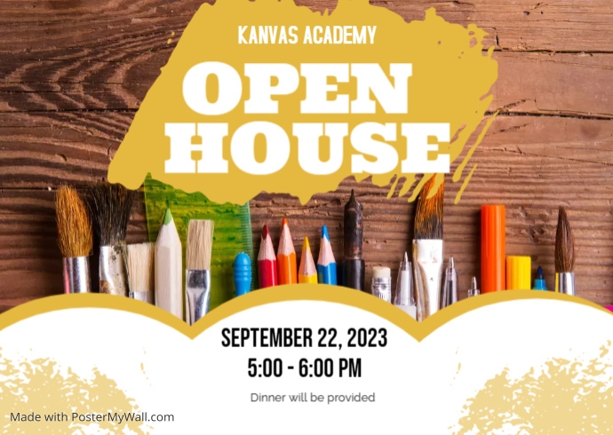 Open House Flyer Back to School | PosterMyWall