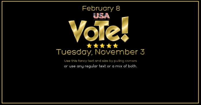 Facebook Vote Election Template | PosterMyWall