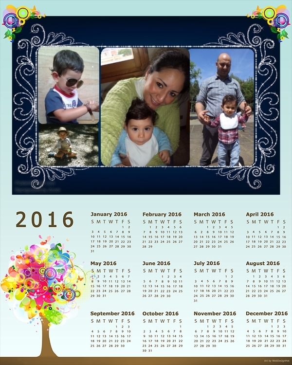 Calendar - Copy of Family Collage | PosterMyWall