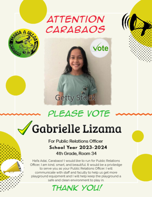 Yellow High School Club Election Flyer | PosterMyWall