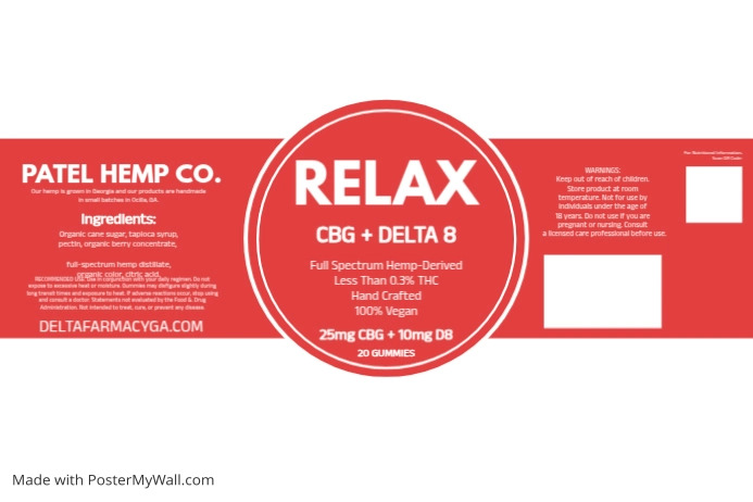 Copy of Patel Hemp Co White Label CBG + D8 | PosterMyWall