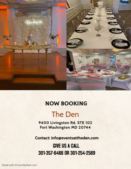 Copy of Barn wedding venue hire flyer | PosterMyWall