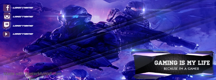 Gaming Facebook Cover | PosterMyWall