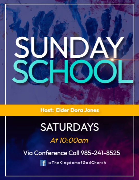 Sunday School | PosterMyWall