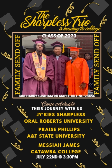 Copy of Graduation Announcement Poster Template | PosterMyWall