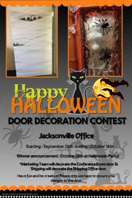 Halloween door decoration contest | PosterMyWall