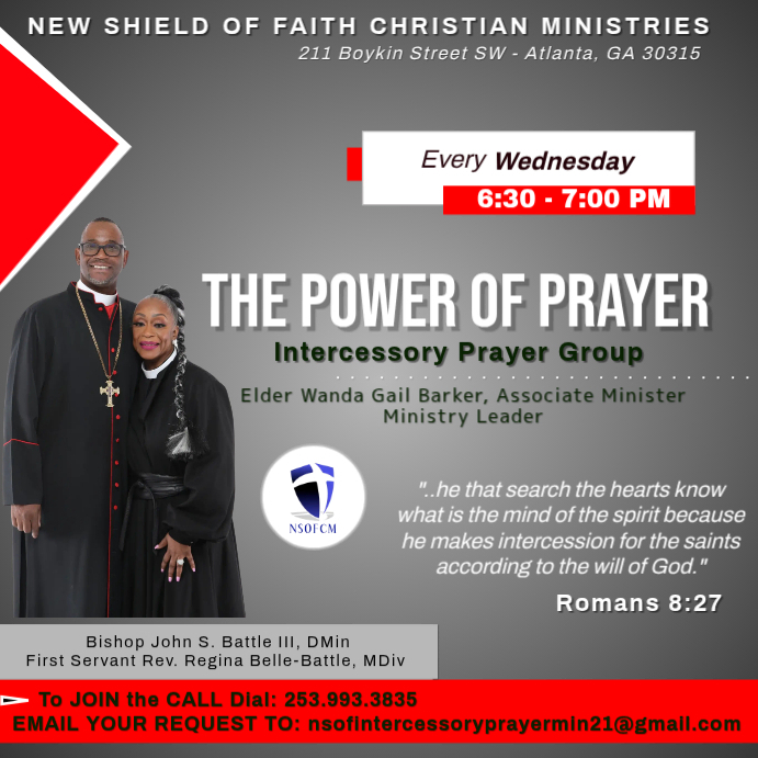 Intercessory Prayer NSOF SM Size | PosterMyWall