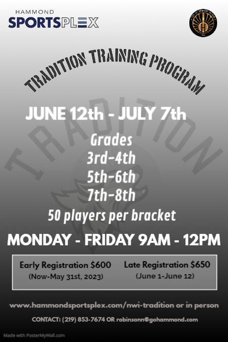 Tradition Training Program | PosterMyWall
