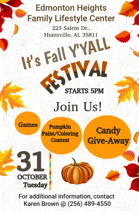 Autumn Party, fall festival, harvest flyer | PosterMyWall