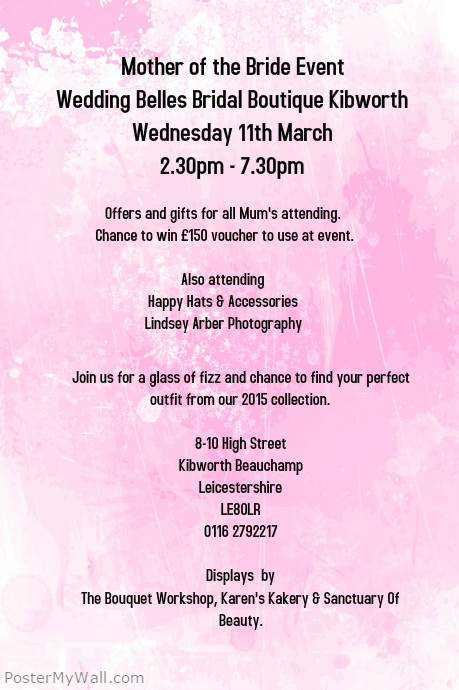 Mother of Bride Event | PosterMyWall