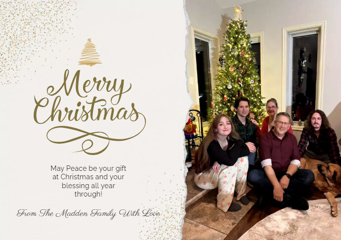 Family Photo Christmas Card | PosterMyWall