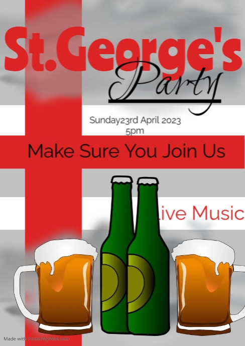 St george's PARTY | PosterMyWall
