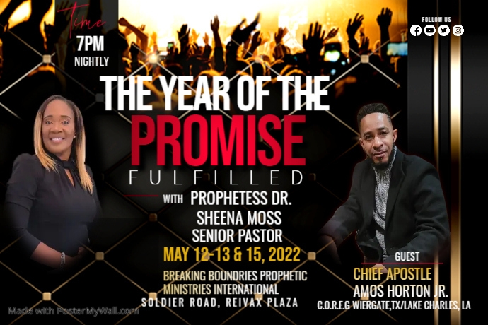 Copy of Church Monday Service Ad | PosterMyWall