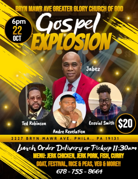 Gospel Explosion | PosterMyWall