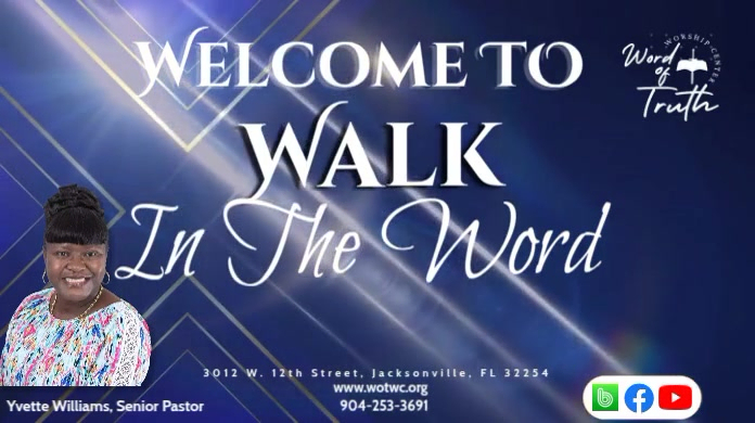 Walk In The Word Welcome | PosterMyWall
