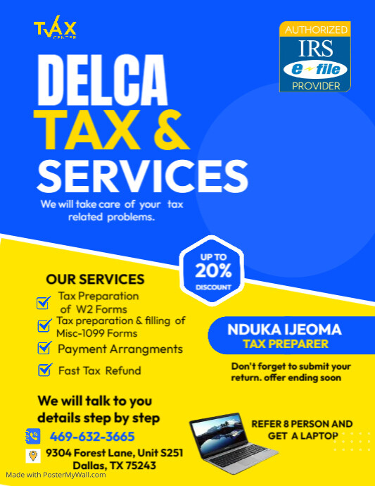 Income tax Services, Tax Preparation | PosterMyWall