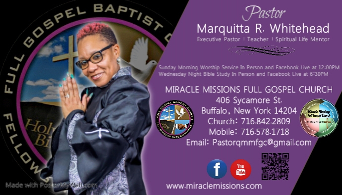 Copy of Copy of Copy of Copy of Ministry Business Card | PosterMyWall