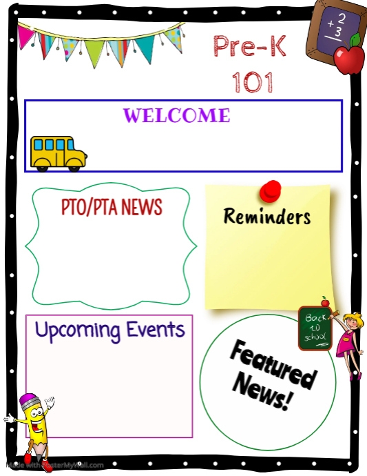 Back To School Newsletter Template | PosterMyWall
